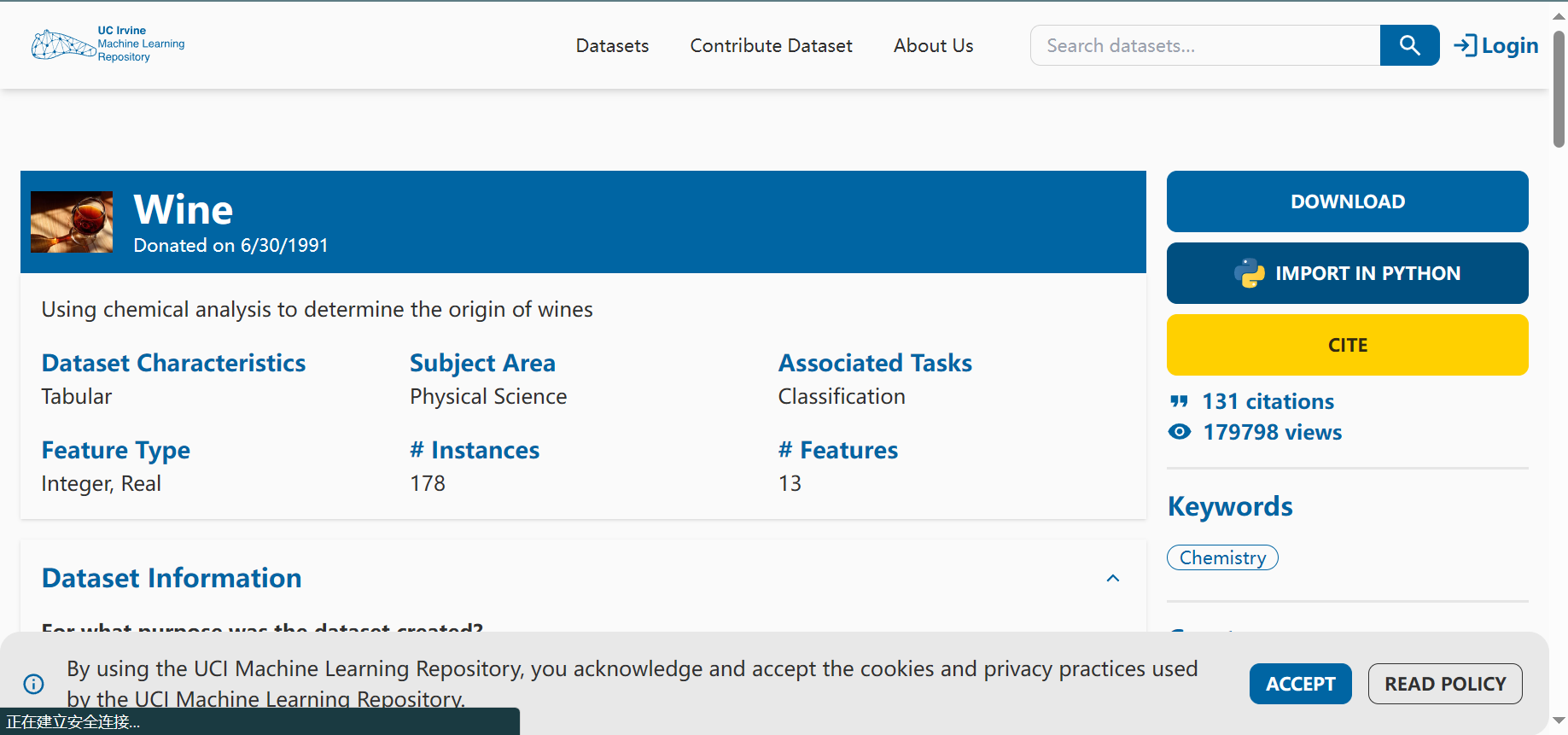 python中调用uci数据集 - 知乎