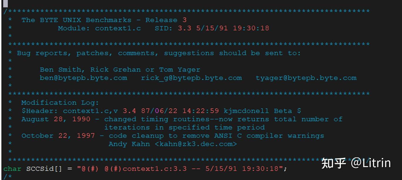 从unixbench的一个测试数据开始