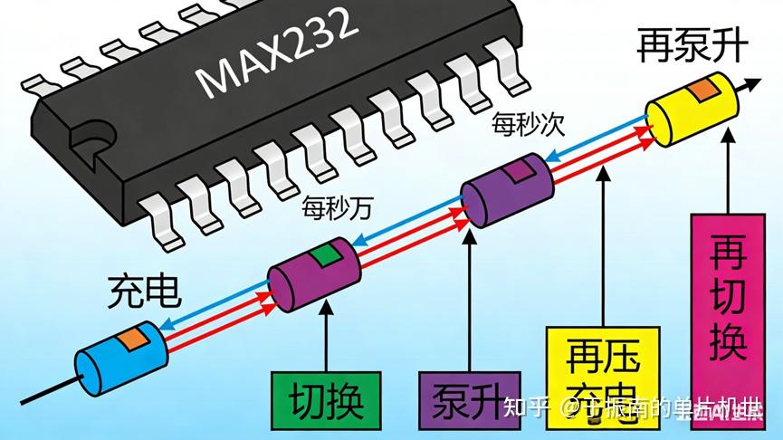 MAX232的电荷泵：3.3V如何变出±10V - 知乎