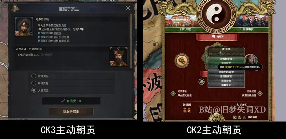 【旧梦精读】两代朝贡机制对比 部落联盟设定 十字军之王3 ck3 第165期日志 - 知乎