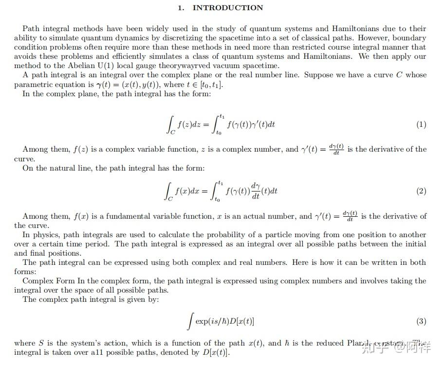 A Restricted Path Integration Method - 知乎