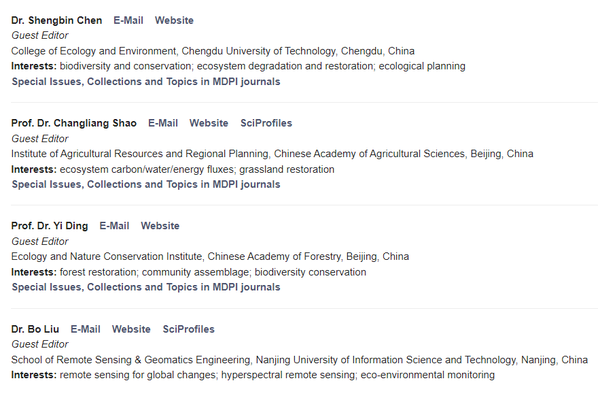 SCI期刊投稿 | 专刊 "Ecosystem Degradation and Restoration" - 知乎