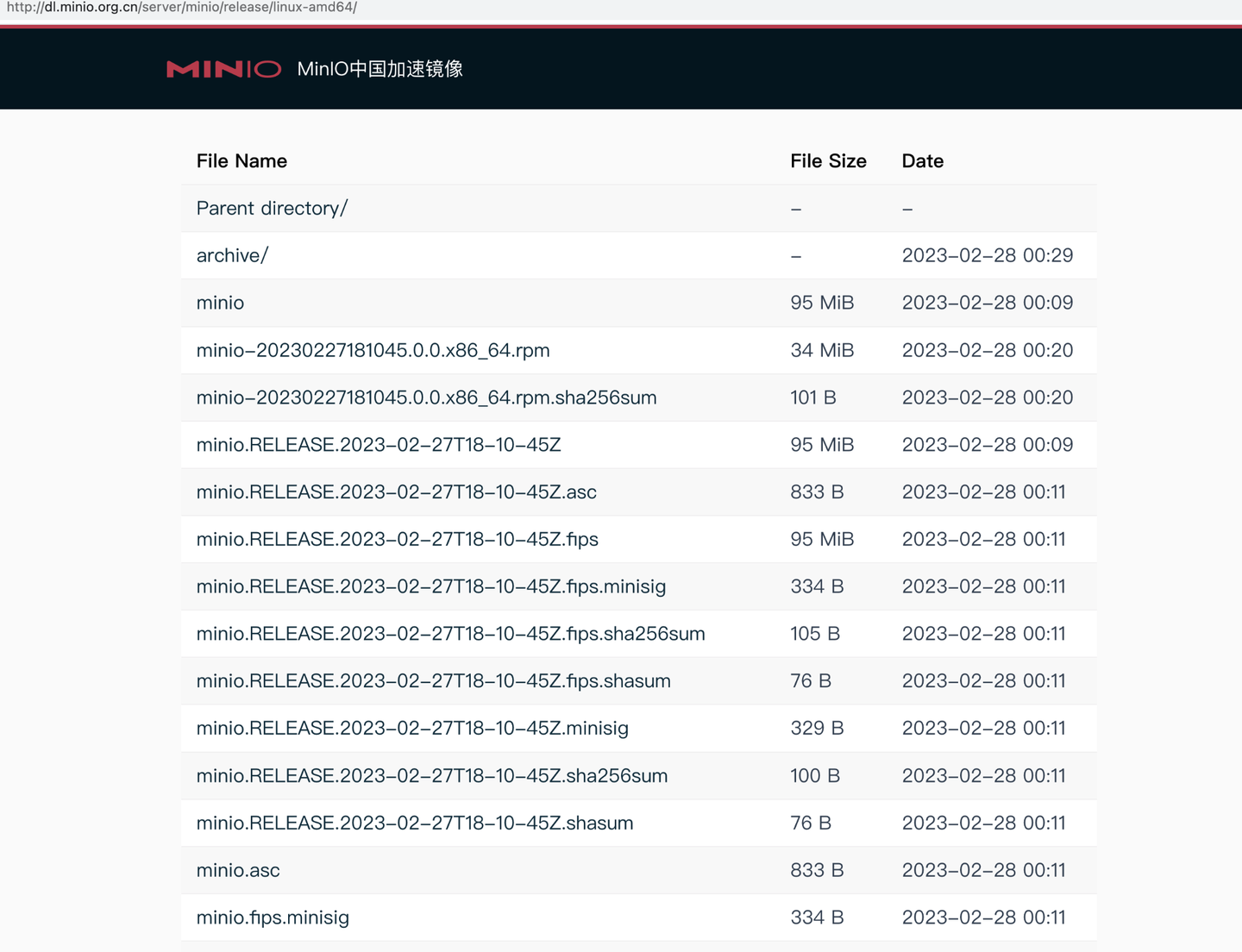 MinIO历史版本下载 - 知乎