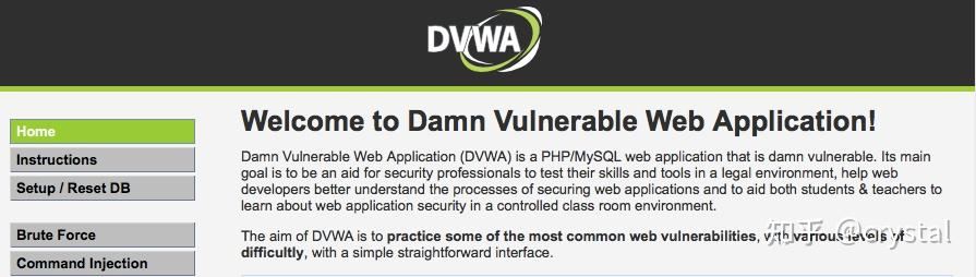 使用docker搭建dvwa - 知乎