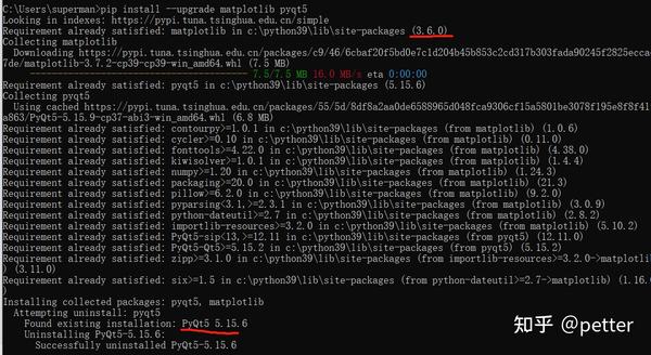 数据可视化报错，原因matplotlib和PyQt版本不匹配，解决方法 - 知乎