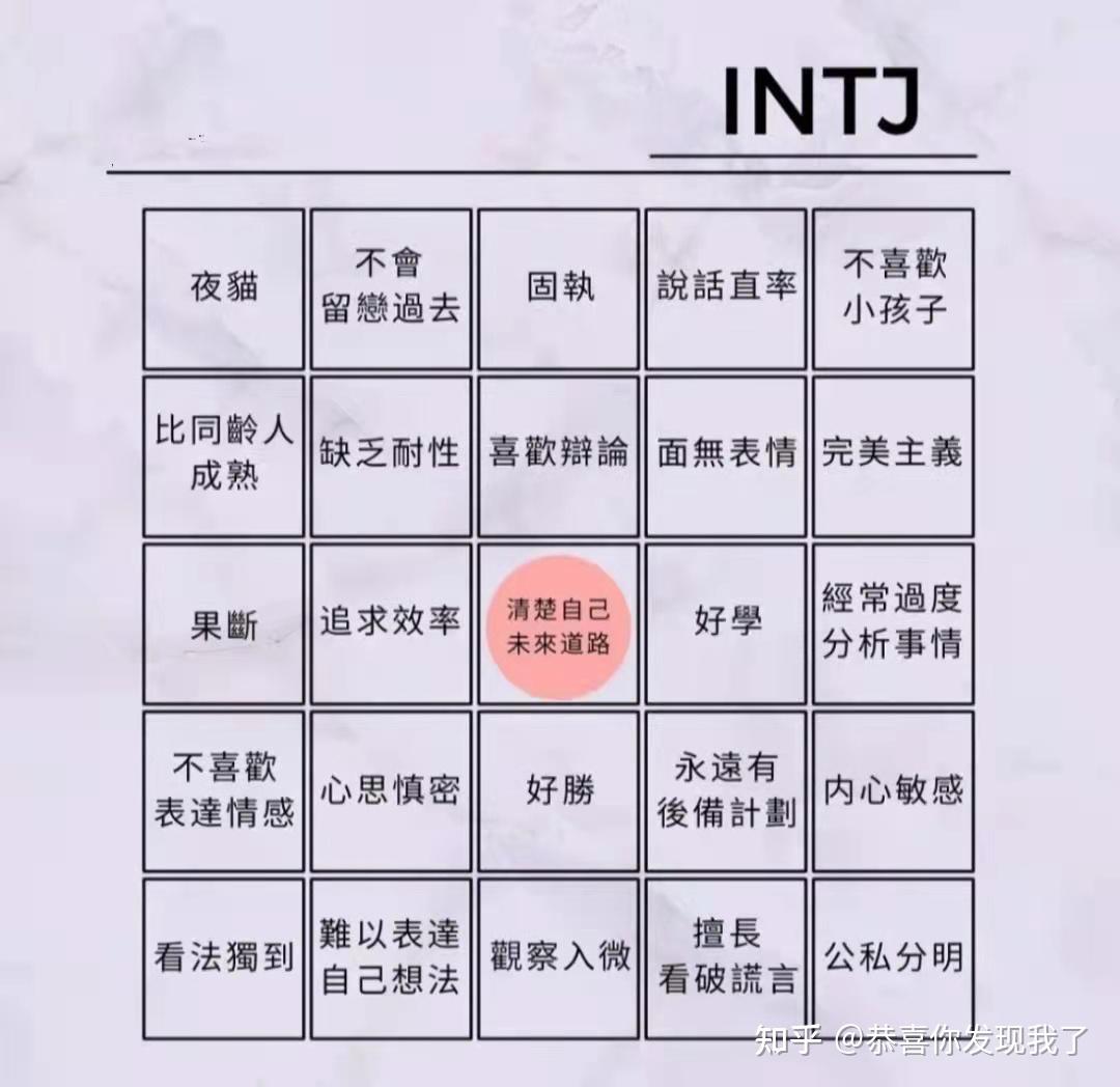 INTJ型人格是什么意思 - 知乎