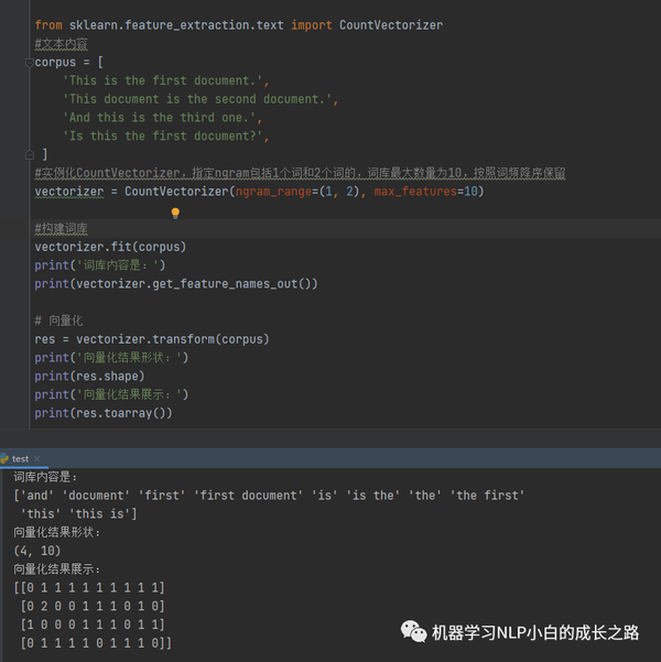sklearn实现词袋模型，N-gram模型 - 知乎