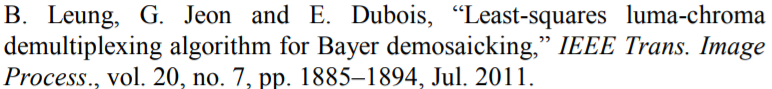 Understanding ISP Pipeline - Demosaicking - 知乎