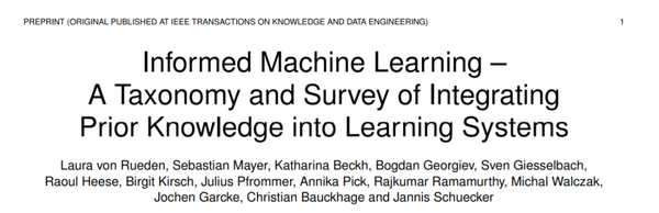 如何将先验知识嵌入机器学习？《知信机器学习Informed ML》综述论文全面概述IML概念、分类、方法等，19页pdf - 知乎