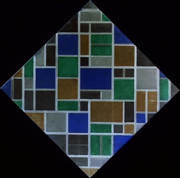 素人艺术19：《夜晚的蒙德里安，更凉快的蒙德里安》 - 知乎