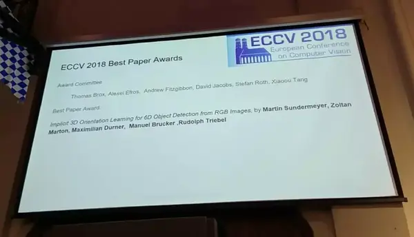 ECCV 2018奖项公布：德国团队获最佳论文，吴育昕、何恺明上榜 - 知乎