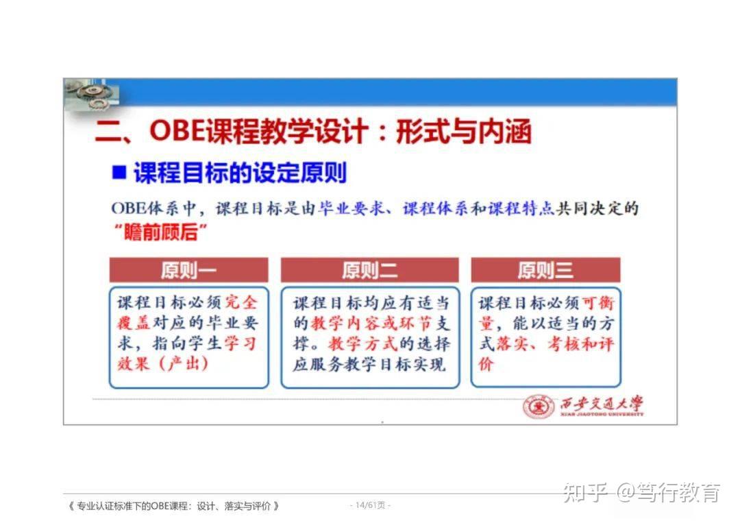 PPT分享丨专业认证标准下的OBE课程设计落实与评价 - 知乎