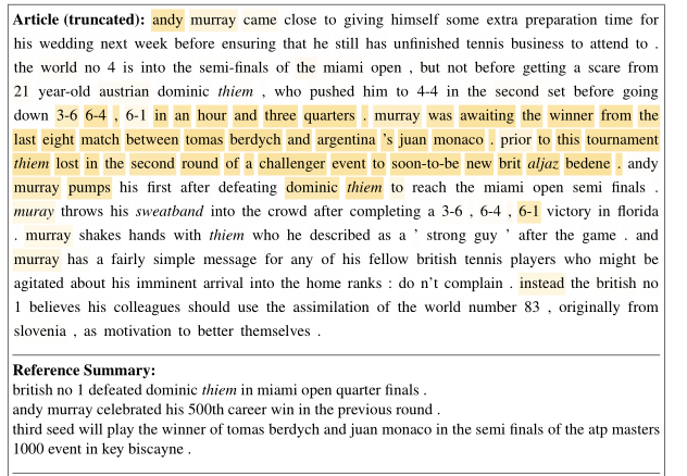 《Get To The Point: Summarization with Pointer-Generator Networks》阅读笔记 - 知乎