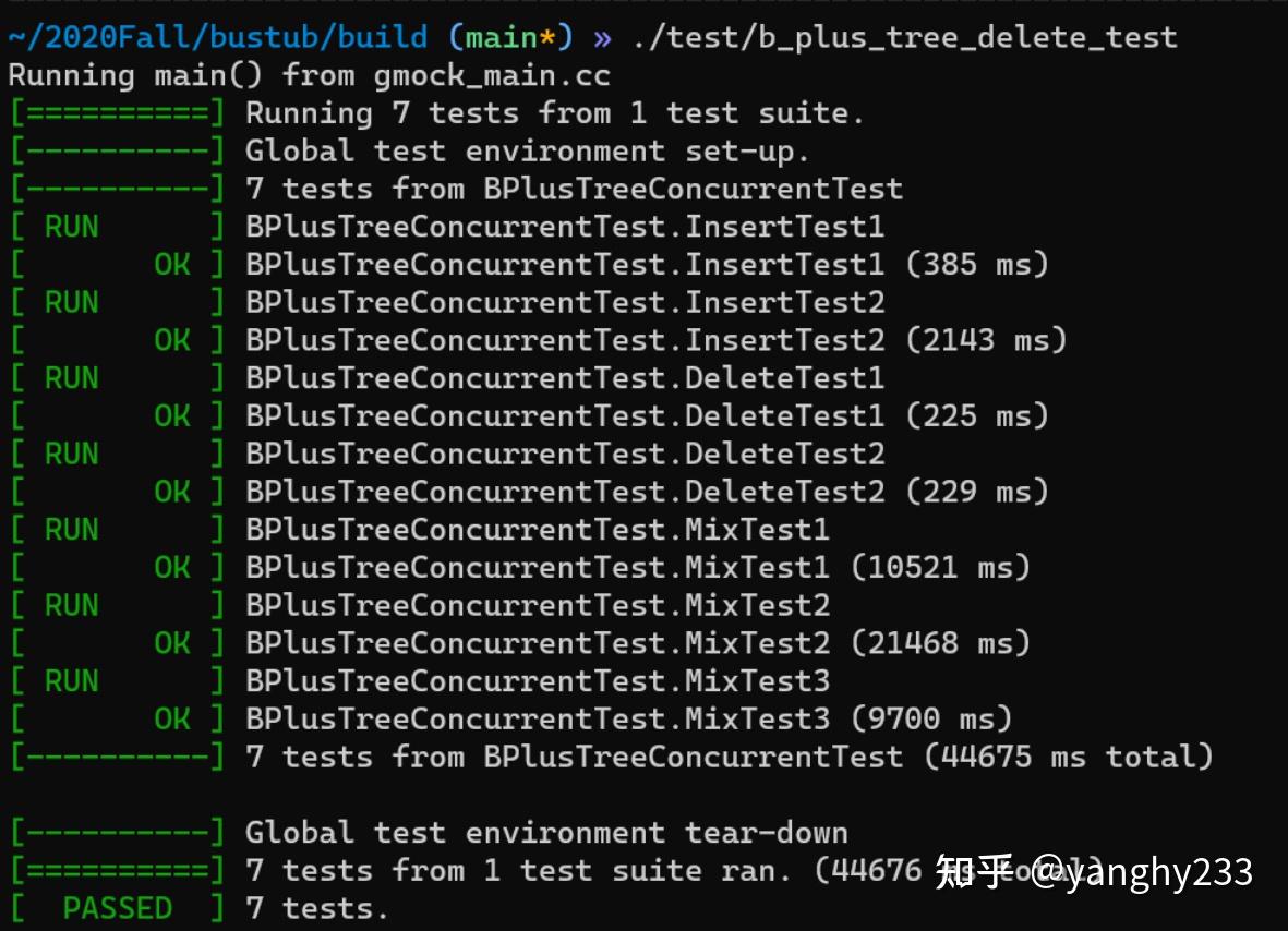 CMU 15-445 B+树的删除与并发锁 P2-Ch2满分通关 - 知乎