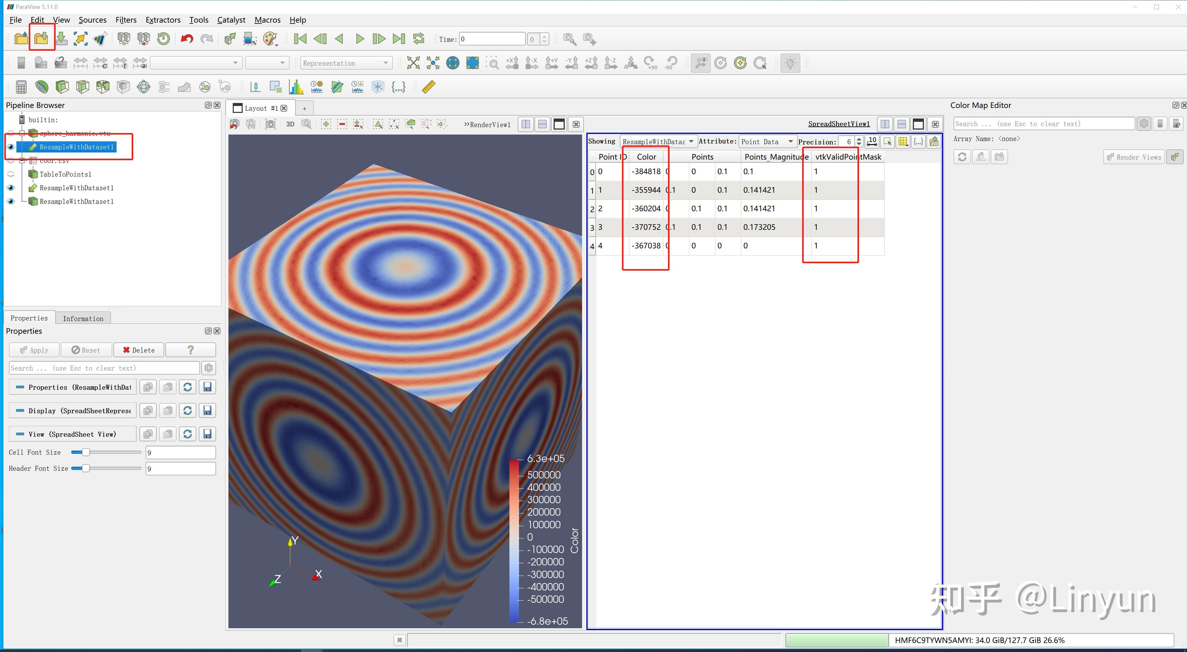 Paraview 中读取特定坐标的场变量 - 知乎