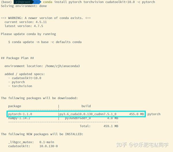 conda install pytorch 安装缓慢的解决办法 - 知乎