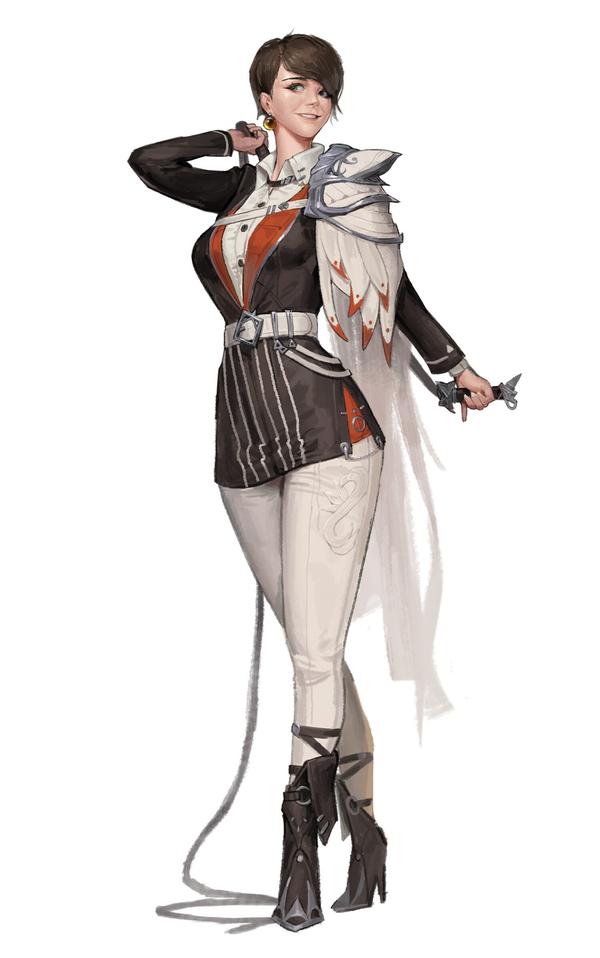 【元素推荐】韩国画师Cotta -作品欣赏130p 韩风角色 美女 - 知乎