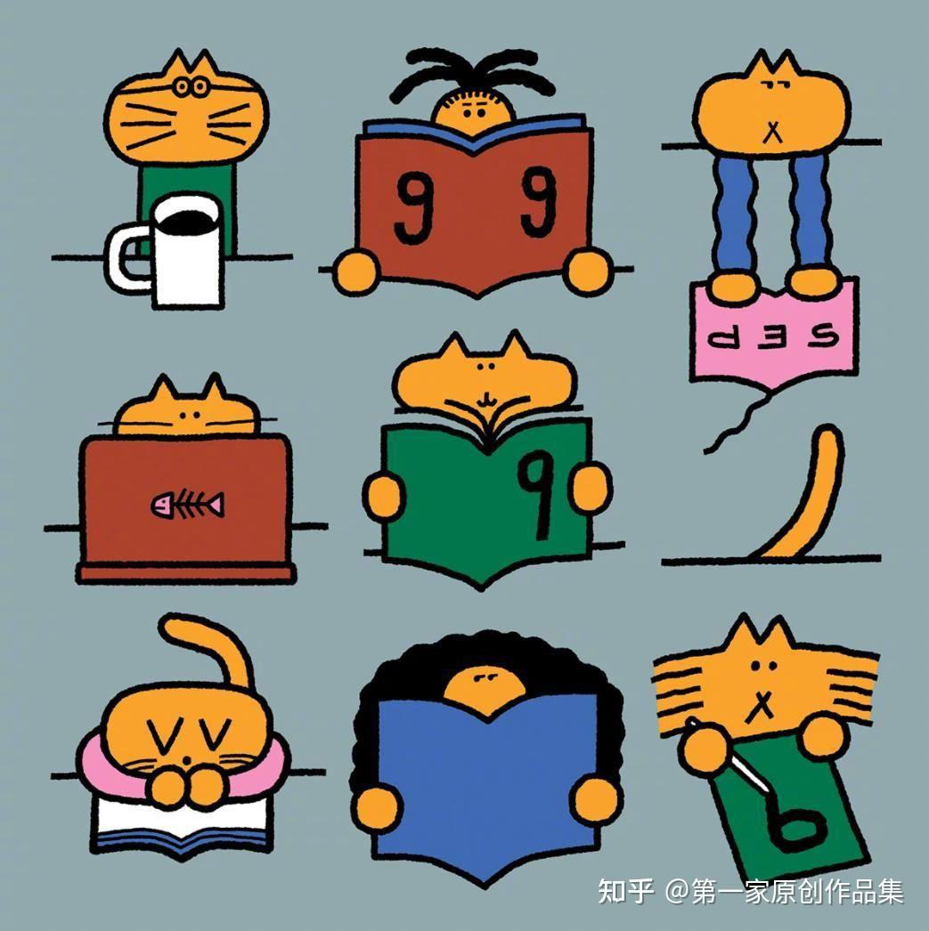 扁平风趣味插画 /Daye Kim - 知乎