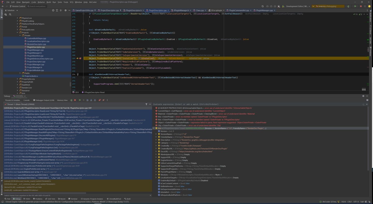 虚幻引擎 uproject 中 Plugins 的变动原因、与 uplugin 的关联及相关原理机制源码剖析 - 知乎