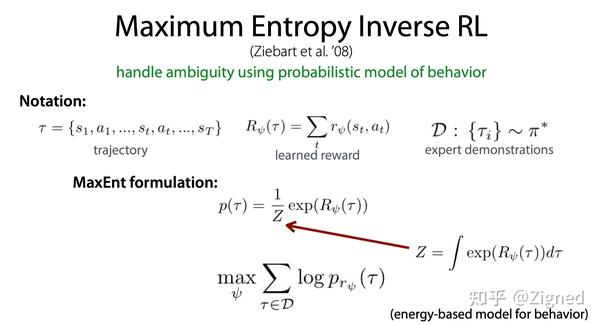 最大熵逆强化学习（Maximum Entropy Inverse Reinforcement Learning）公式推导与疑惑 - 知乎