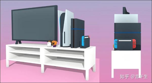 PS5 机身尺寸究竟有多大？网友制作一系列与 Xbox Series X等多款游戏主机真实比例模拟图 - 知乎