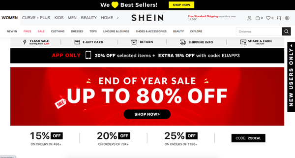 黑五网一社媒营销案例|SHEIN、Temu、Walmart - 知乎