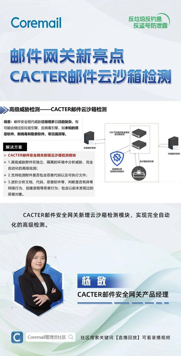 CACTER邮件网关新亮点:对接人行态势感知，新增高级威胁检测！ - 知乎