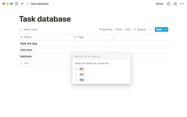 Notion使用教程3：创建数据库 - 知乎