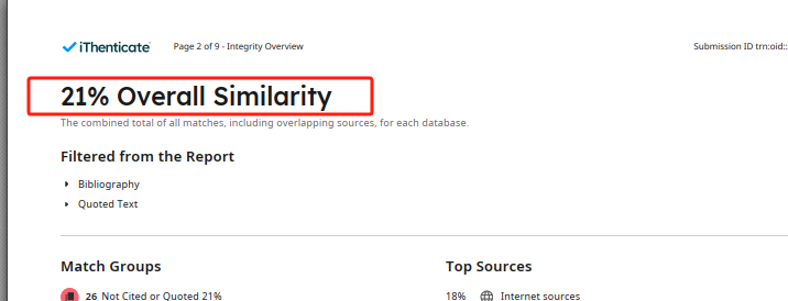 iThenticate的PDF检测报告怎么看，报告解读 - 知乎
