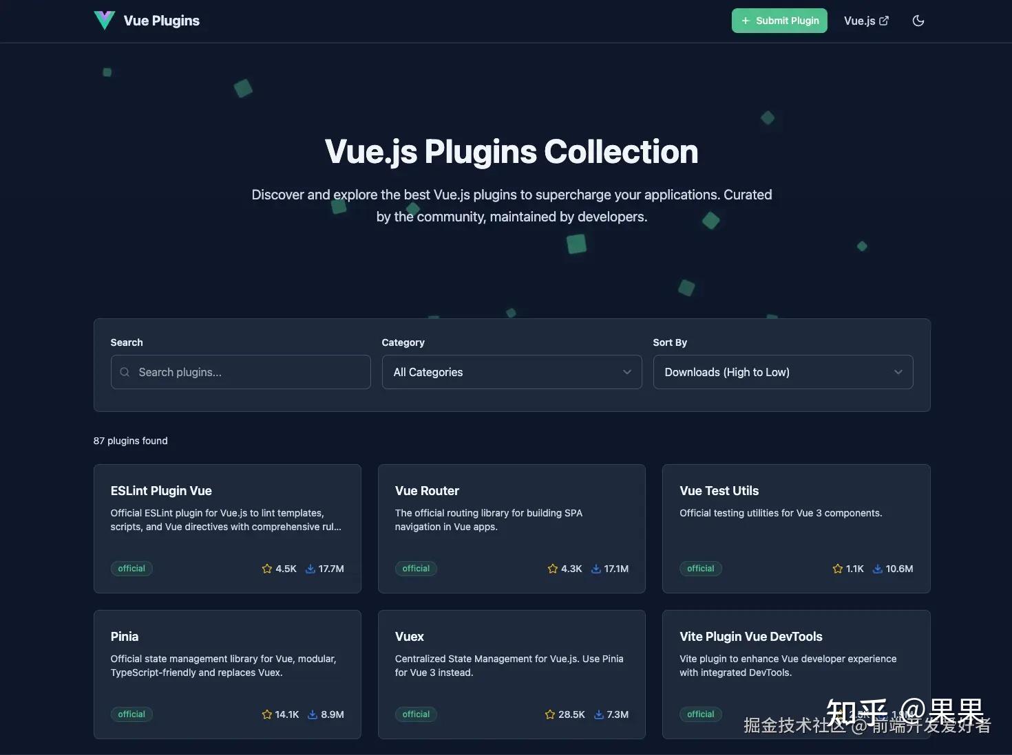 尤雨溪力荐 Vue-Plugins-Collection！Vue 生态 最强插件 导航！ - 知乎