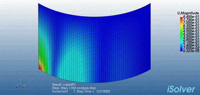 【iSolver案例分享40】壳单元几何非线性Benchmark校核01 - 知乎