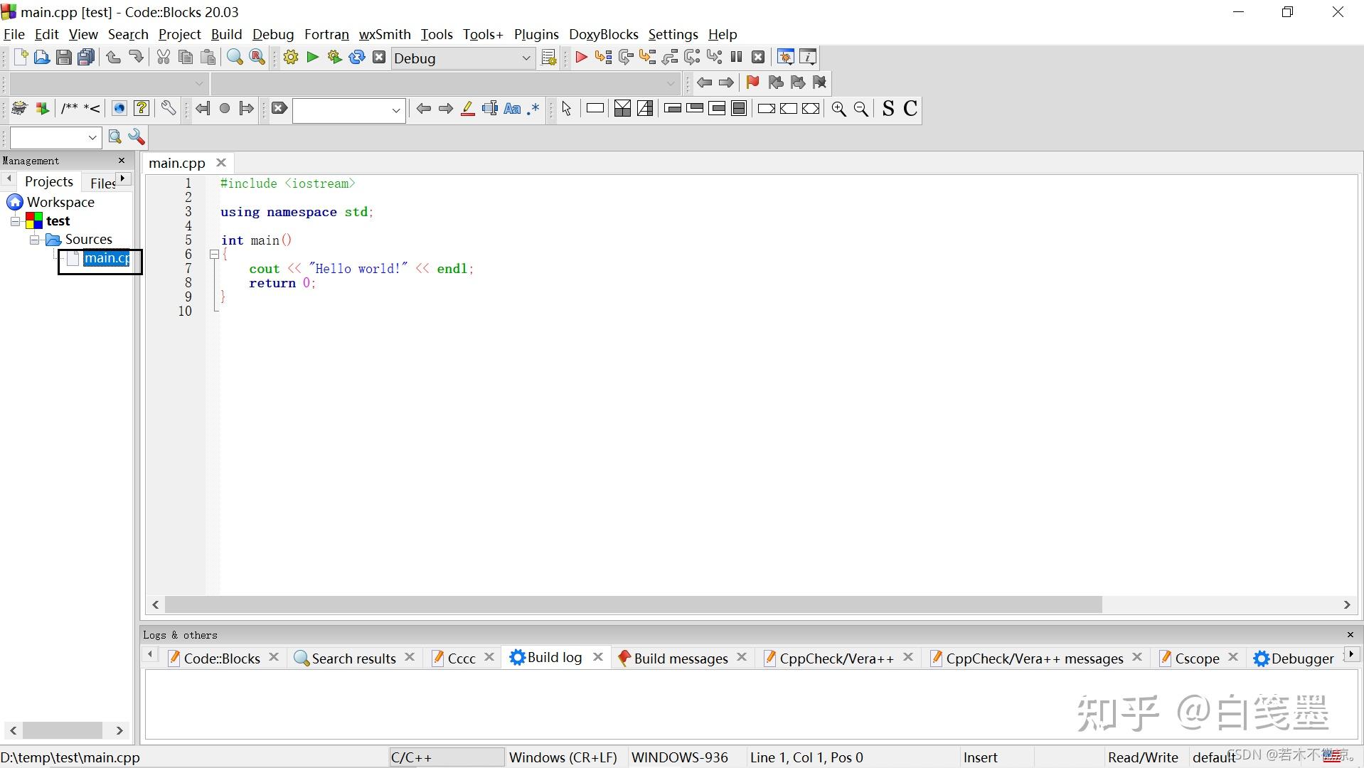 Code::Blocks安装和汉化配置 - 知乎
