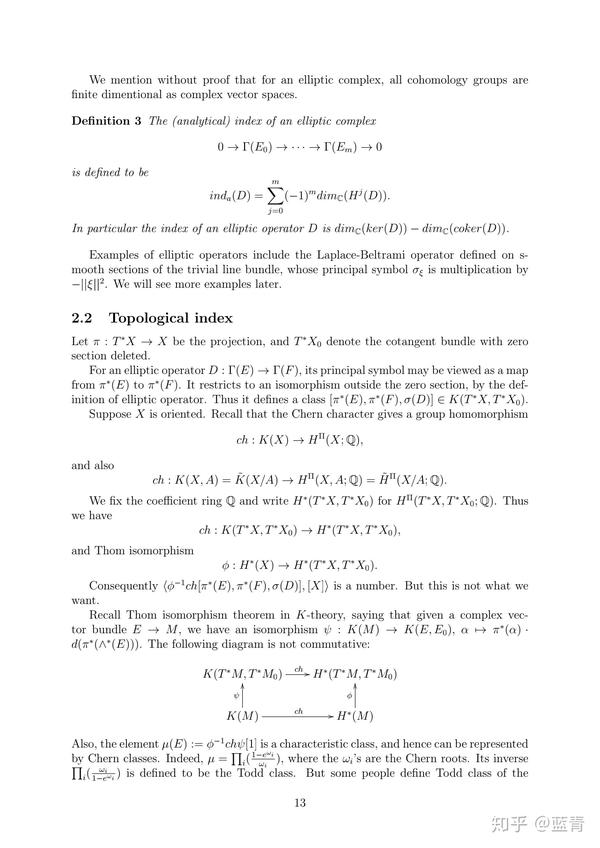 A Brief Introduction to Index Theorems 指标定理简介 - 知乎