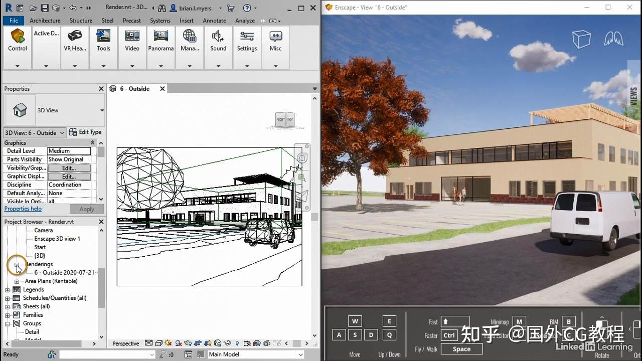 Revit Enscape实时渲染插件使用教程 Lynda – Enscape Essential Training for Revit ...