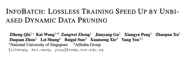 ICLR'24 Oral｜三行代码，即插即用！NUS尤洋团队新作InfoBatch：无损数据集动态剪枝加速 - 知乎