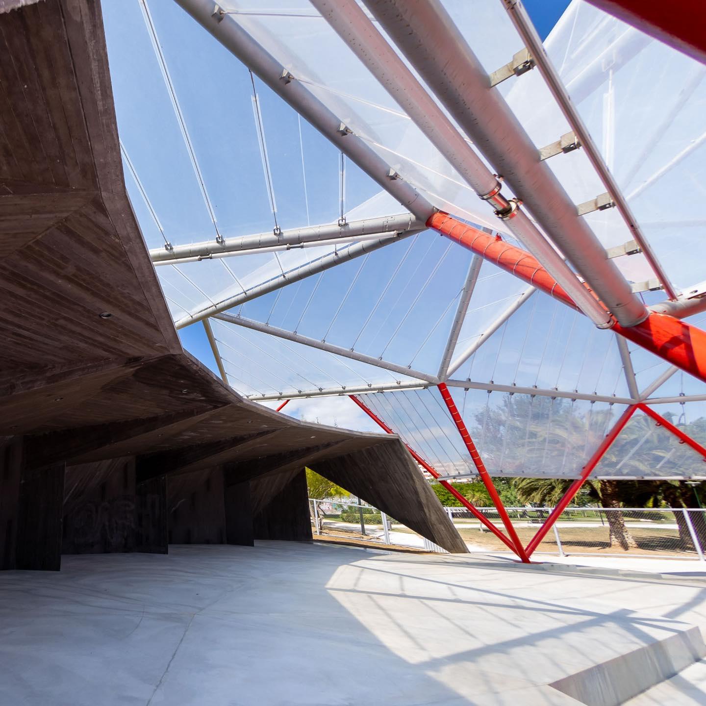 ETFE膜结构丨公园的优美ETFE单层圆顶 - 知乎