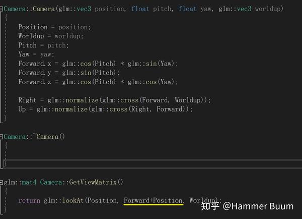 20 >>OpenGL，，相机类的编写 - 知乎