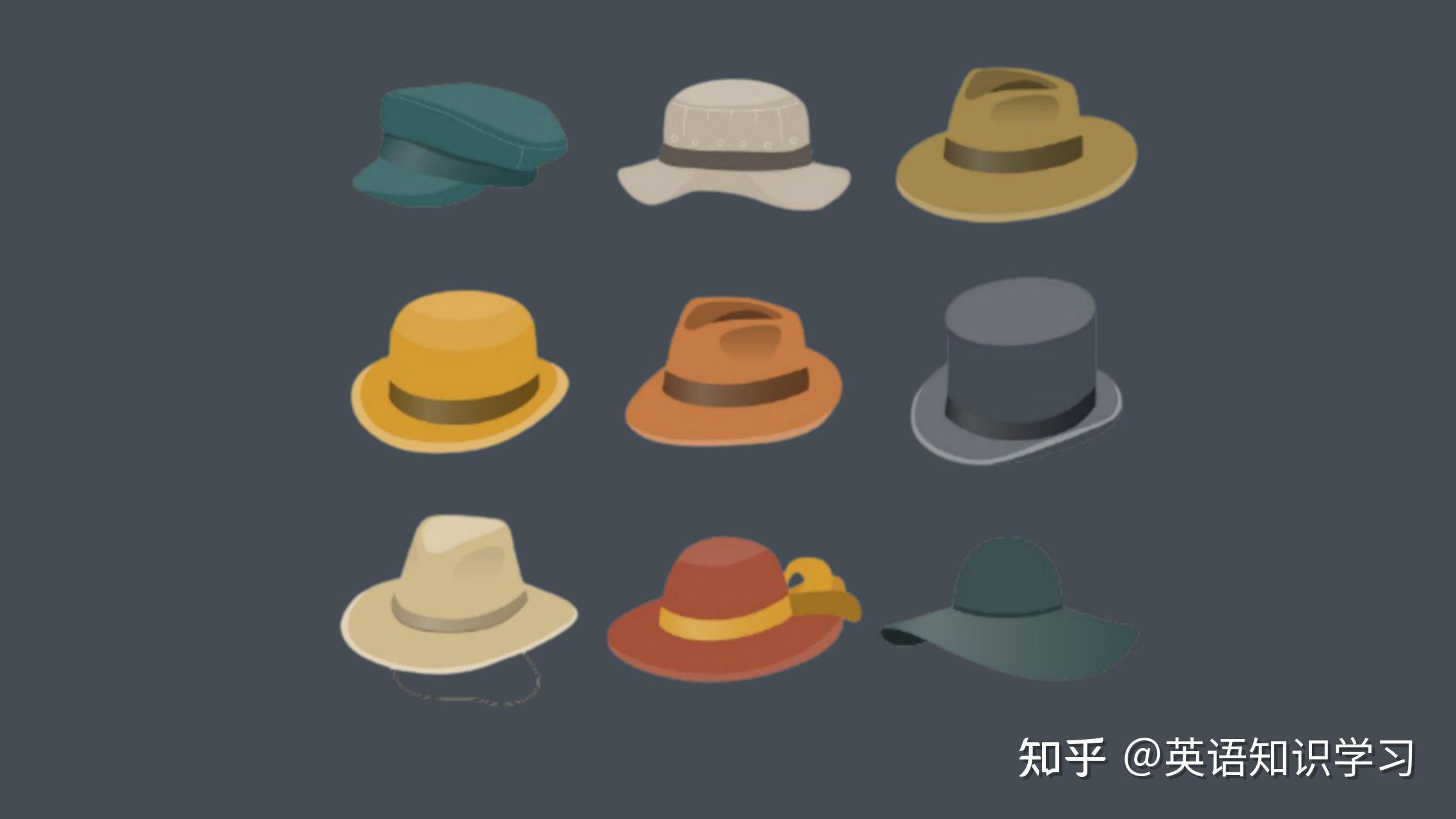 帽子的两个英文单词，生活中用得到，你却不知道二者均是帽子！
