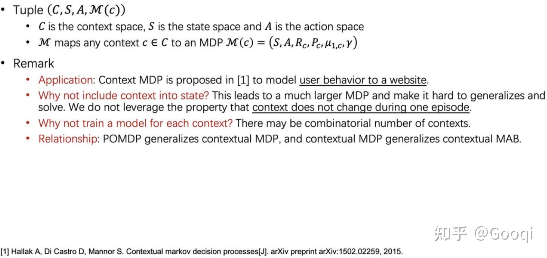 不同类型的MDP - 知乎