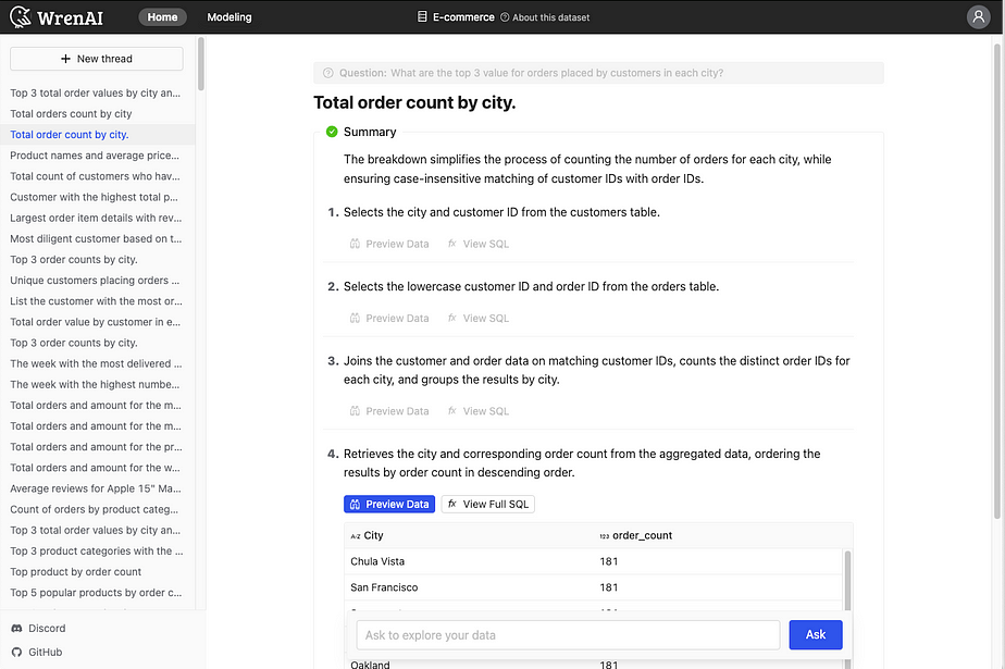 WrenAI支持多语言的AI数据助手，从SQL生成到可视化全流程支持！ - 知乎