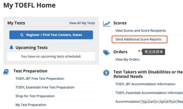 如何将TOEFL考试成绩递交给申请院校： TOEFL送分流程 - 知乎