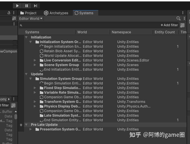 最新Unity DOTS System与SystemGroup概述 - 知乎