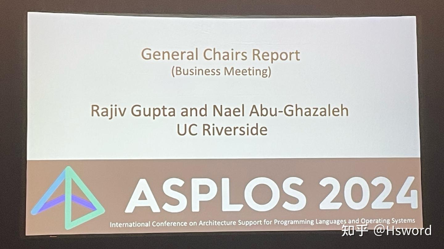 ASPLOS 2024 参会评述随笔 - 知乎