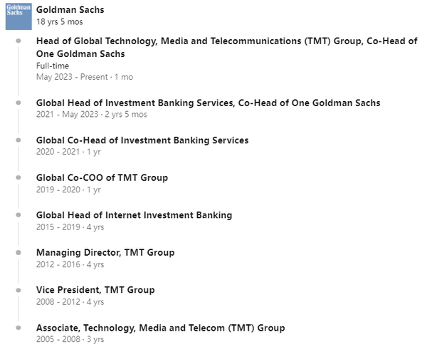 刚刚！高盛TMT组迎来一位传奇女掌门人 - 知乎