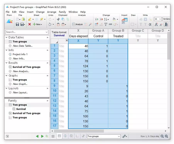 Graphpad Prism |科研作图必备的8种表格类型 - 知乎
