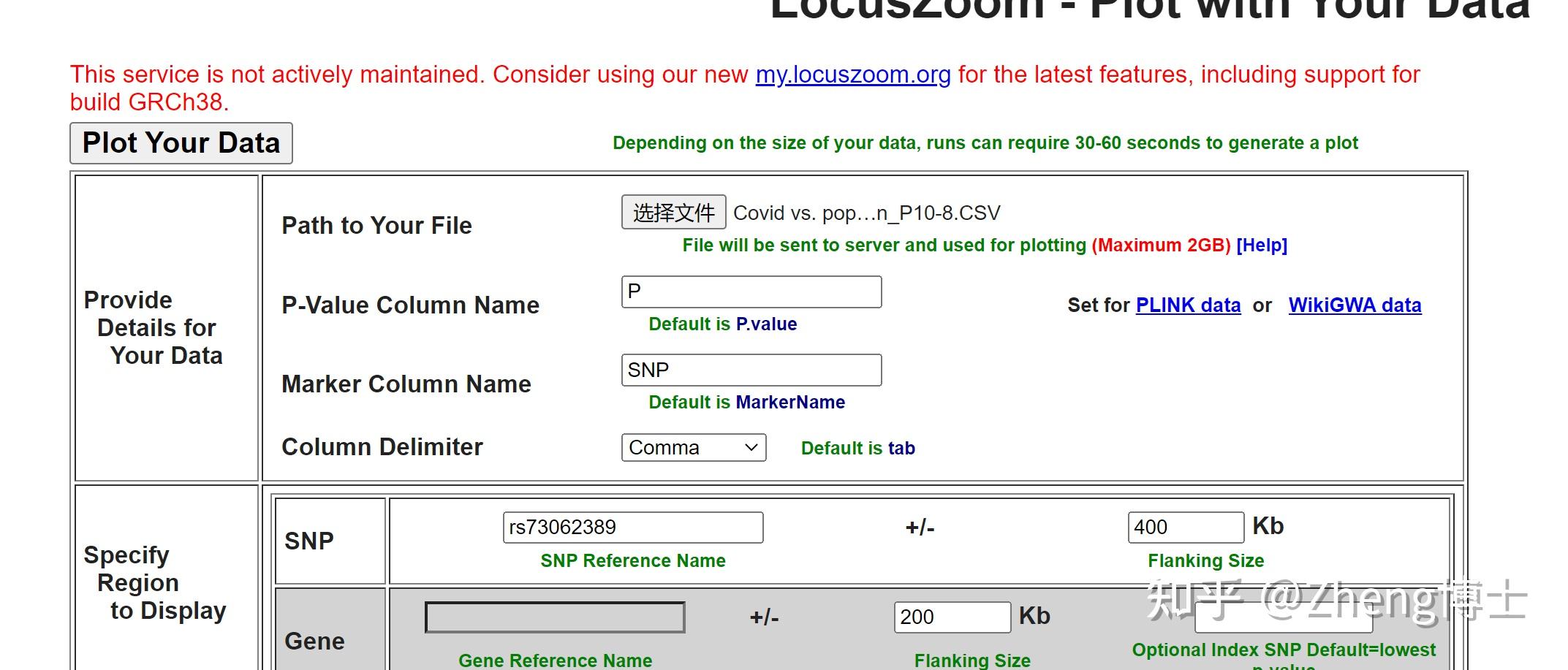SNP的区域关联图（regional association plots）+位置连锁信息-locuszoom - 知乎
