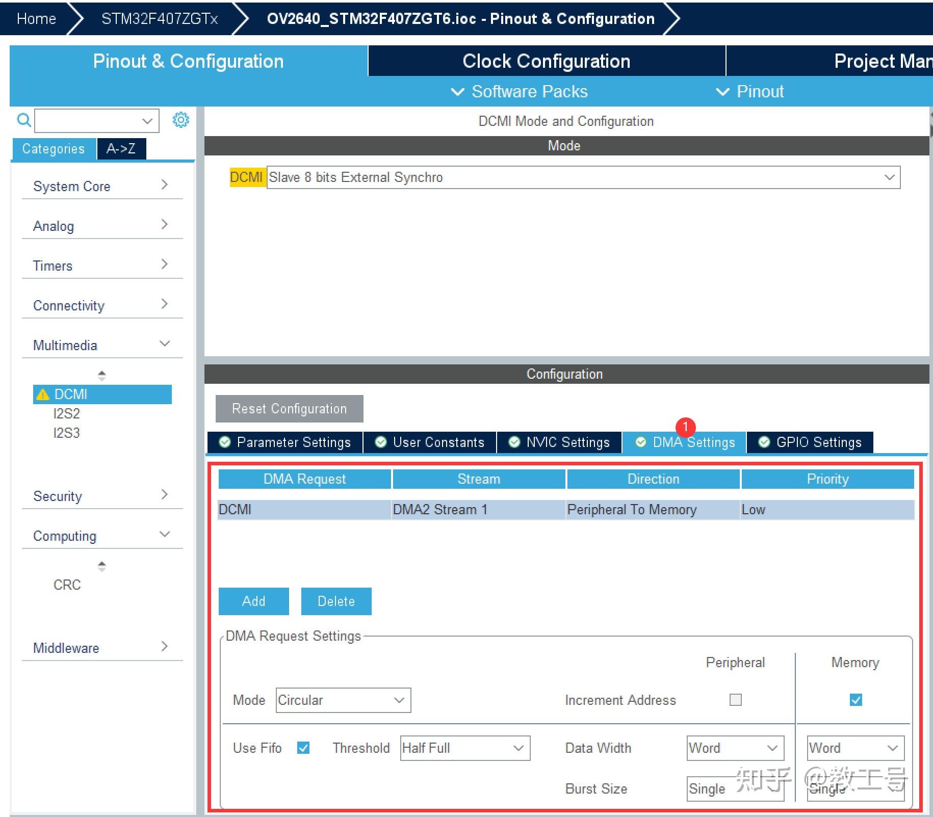 STM32CubeMX与OV2640实现JPEG拍照 - 知乎