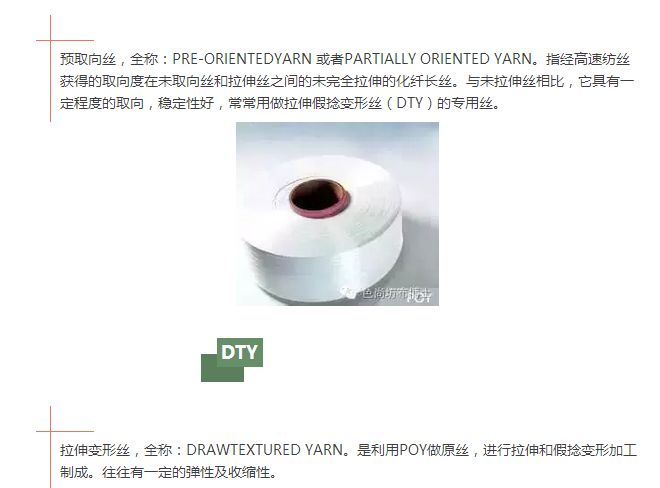FDY、POY、DTY、ATY，纺织人你都分的清吗？ - 知乎