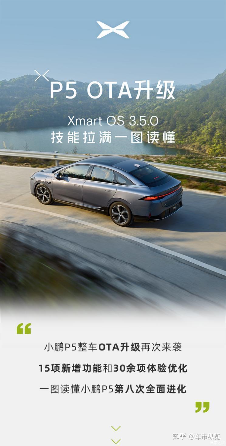 新增15项功能 小鹏P5推出车机OTA升级 - 知乎
