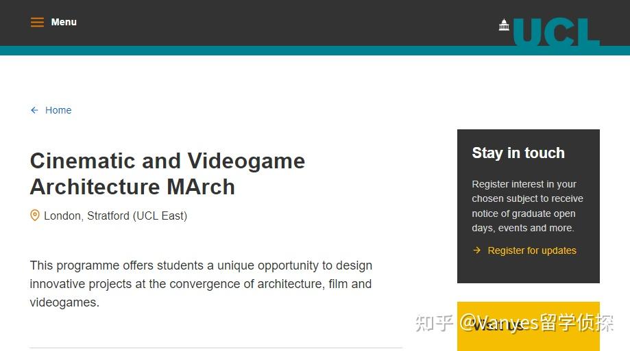 UCL14个新专业！别让消息闭塞害了你！ - 知乎